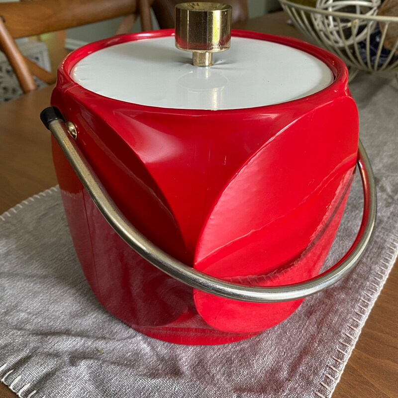 Red Ice Bucket - Etsy