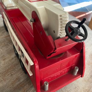 1970's Tonka DOUBLE Ladder Fire Engine Truck Vintage Large Red Metal ...