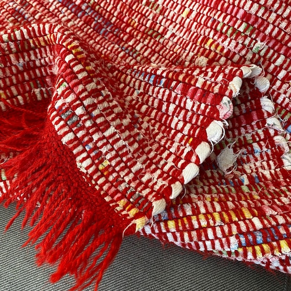 Rag Rug Runner - Etsy