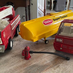 1970's Tonka Super TANKER Vintage American Made Metal Toy 2 Pc Large ...