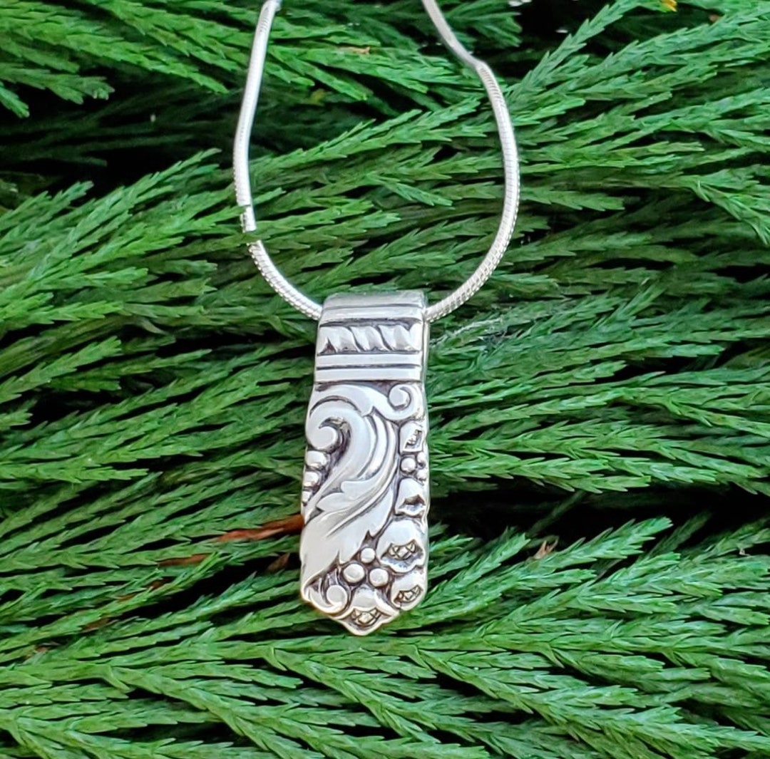Sterling Silverware Necklace, Sterling Spoon Necklace, Sterling Silver ...