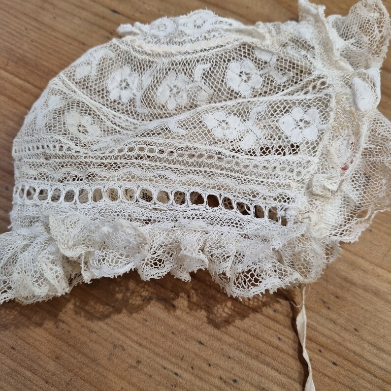Antique French Baby Doll Lace Bonnet - Etsy