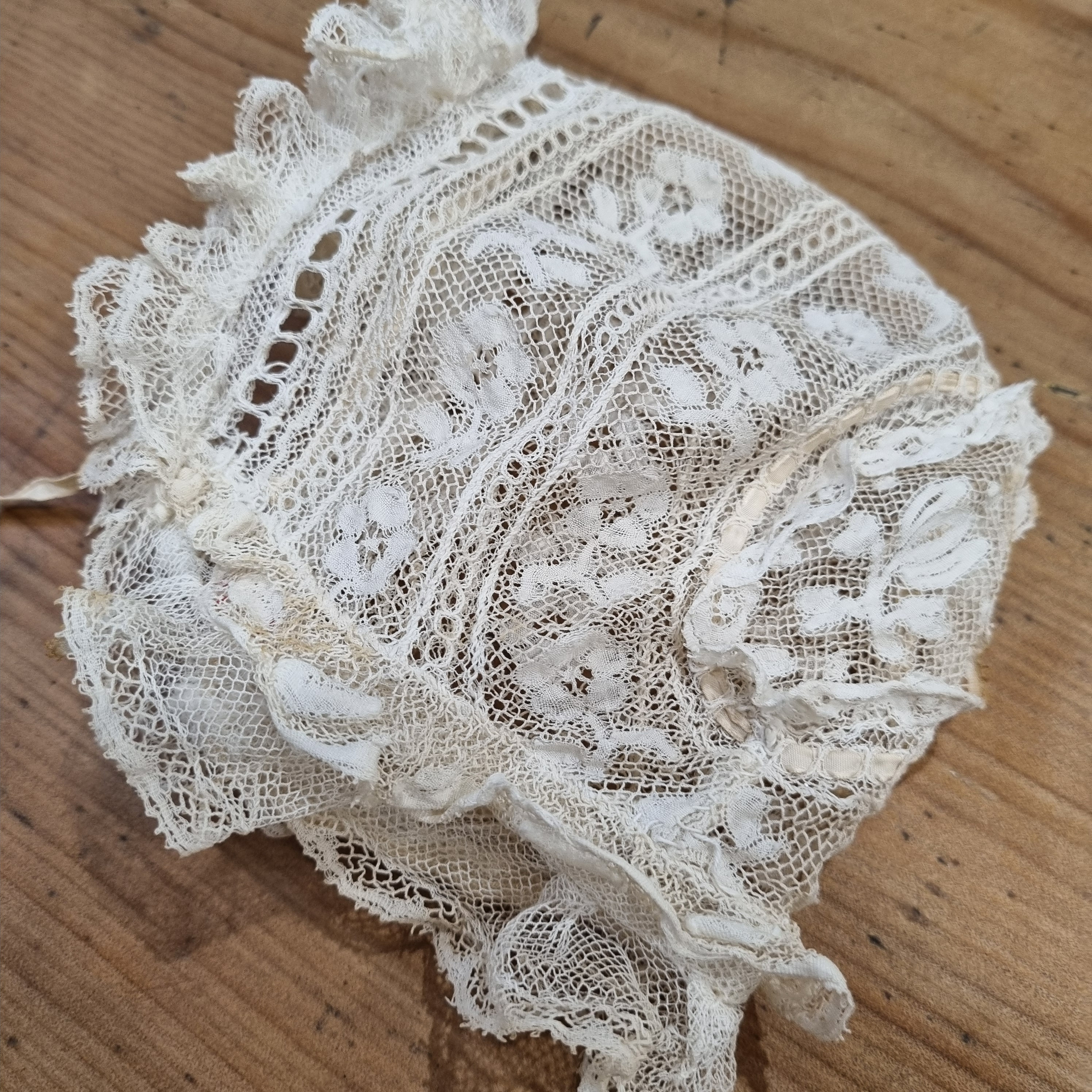 Antique French Baby Doll Lace Bonnet - Etsy