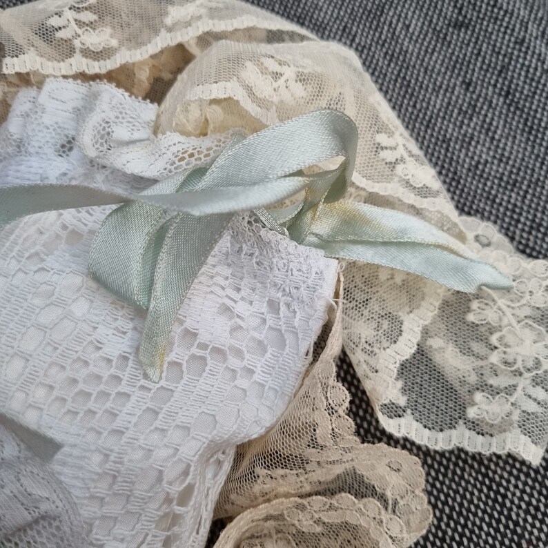 Vintage Antique Victorian Lace RETICULE Drawstring Wrist Bag. - Etsy