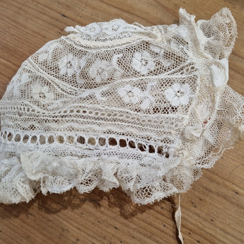 Antique French Baby Doll Lace Bonnet - Etsy