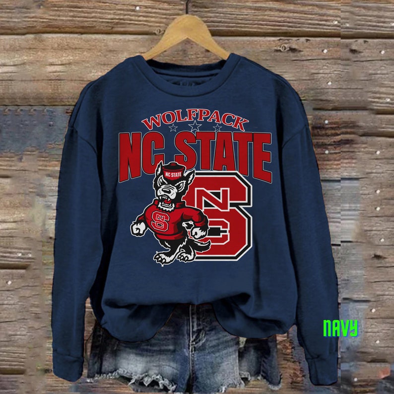 NC State Wolfpack North Carolina State University Retro Vintage ...