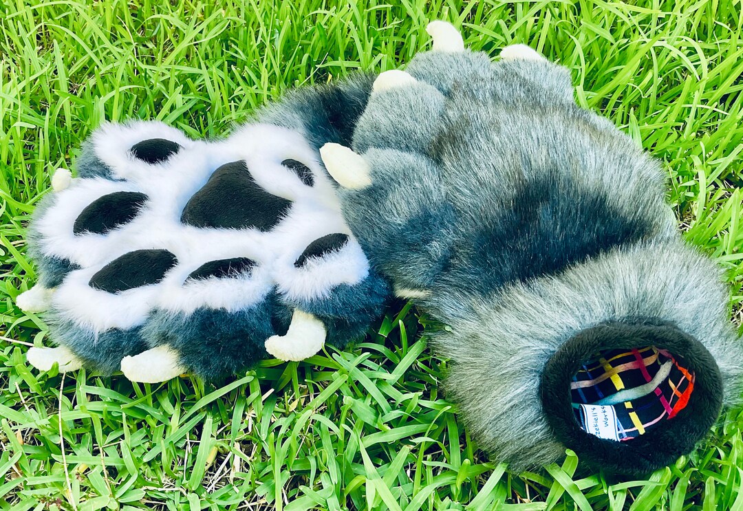 Blue 5-finger Fursuit Puffy Paws - Etsy