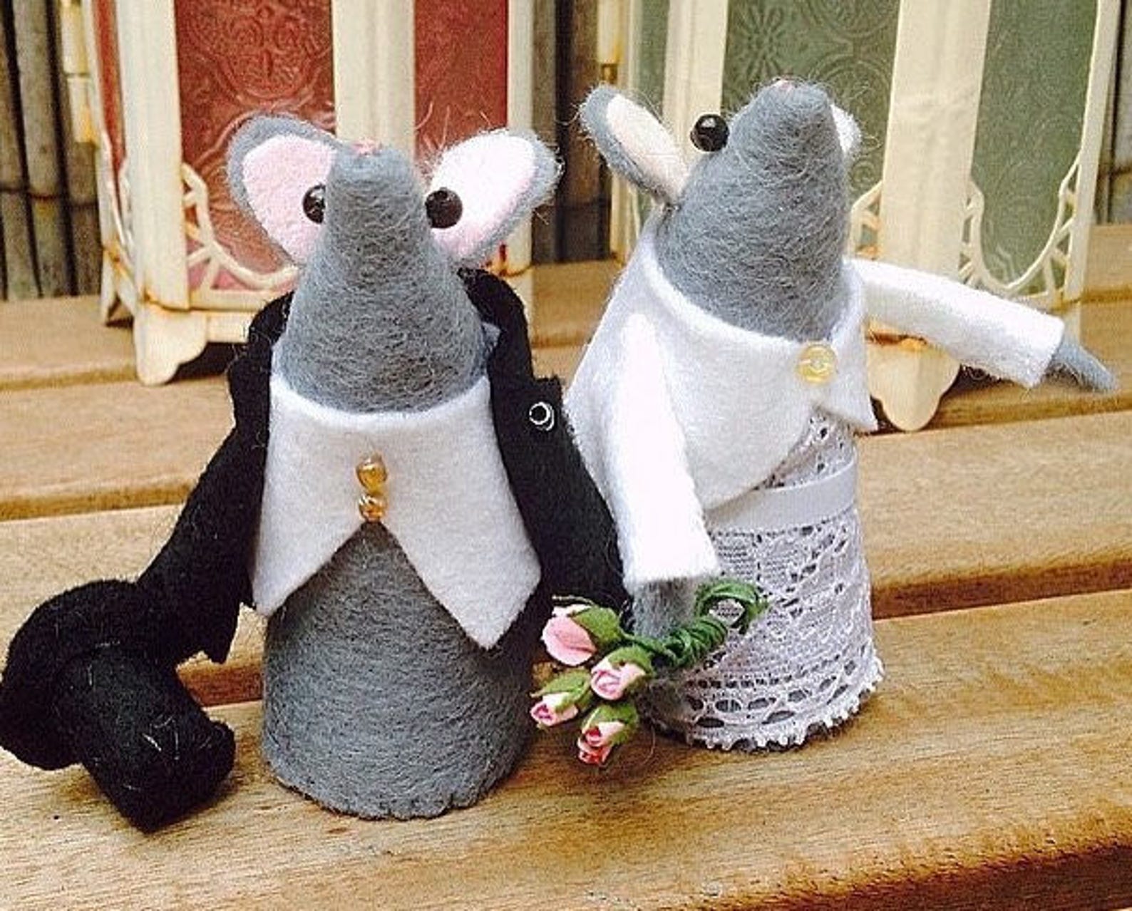 Bespoke Wedding Mice. Customised Bride and Groom Mice. A Wonderful ...
