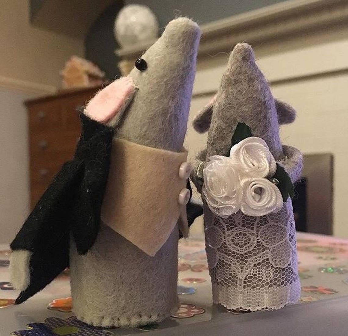Bespoke Wedding Mice. Customised Bride and Groom Mice. A - Etsy