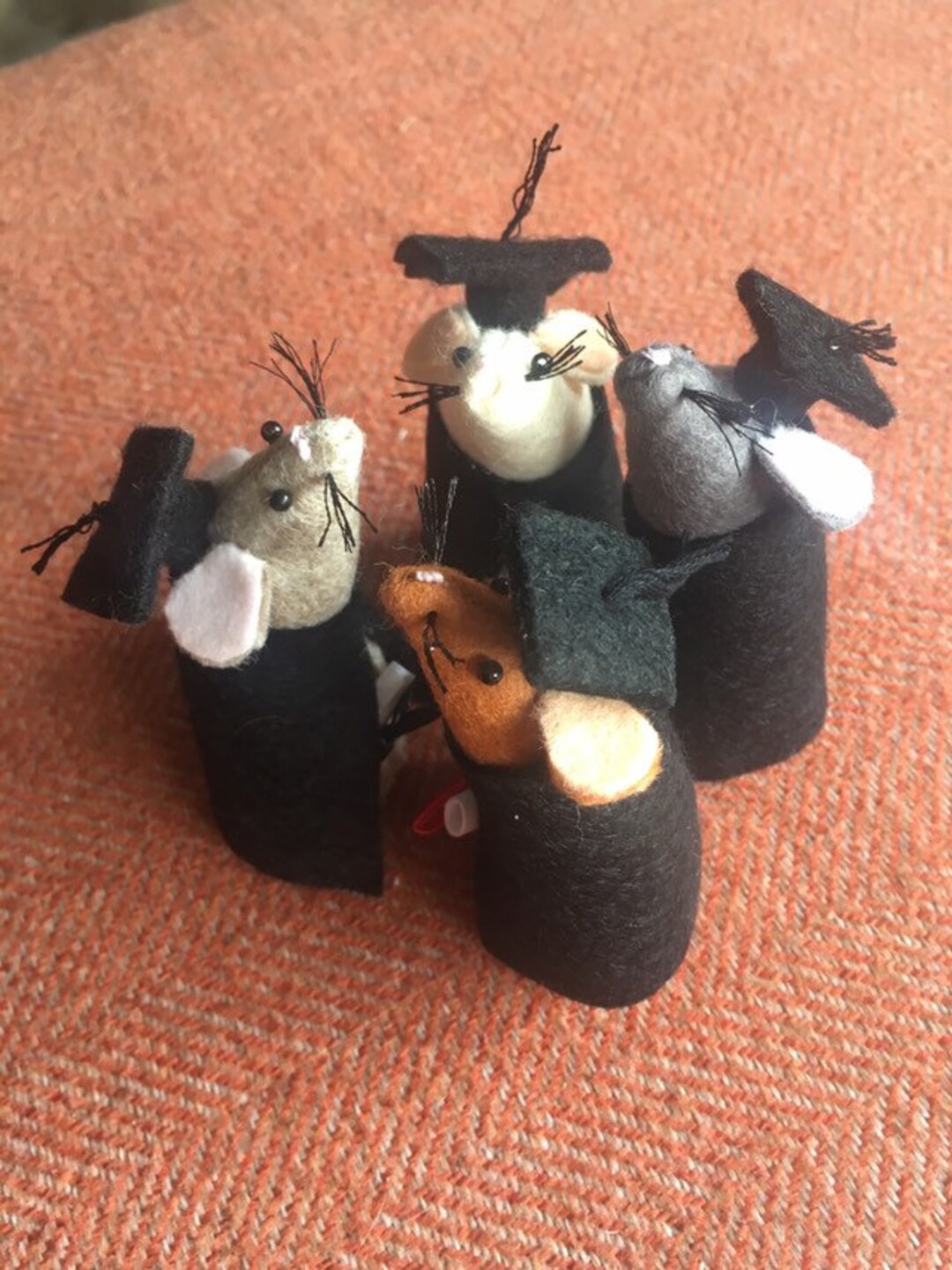 Graduation Mouse. Handmade Felt Mouse. A Fabulous Congratulations ...