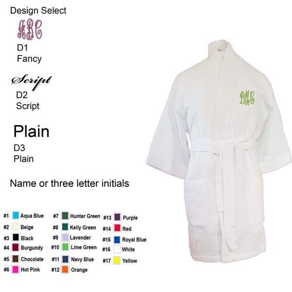 Monogram Robe - Etsy