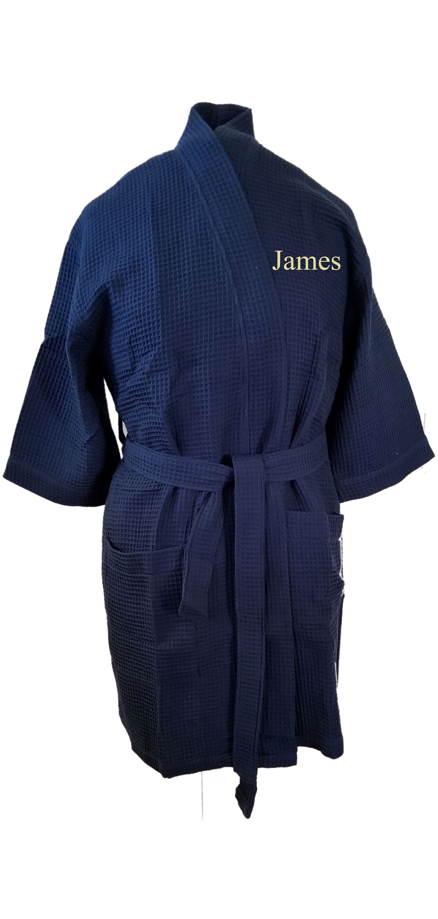 Monogrammed Bathrobe Personalized Robe Cotton Waffle Robes Hot | Etsy