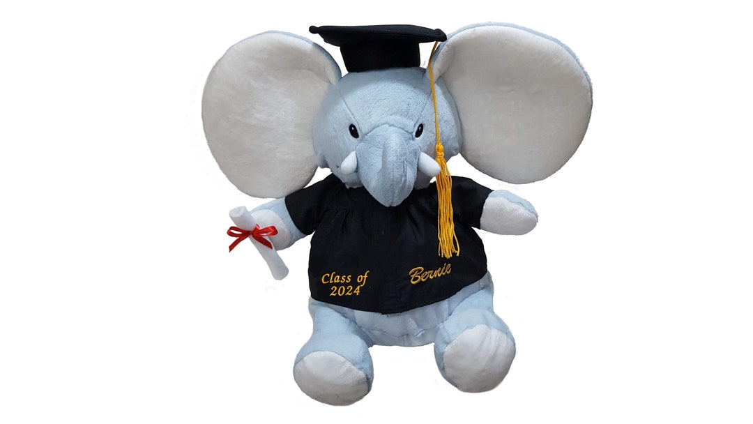 Personalized Graduate Elephant Blue Customized Class of 2024 ...