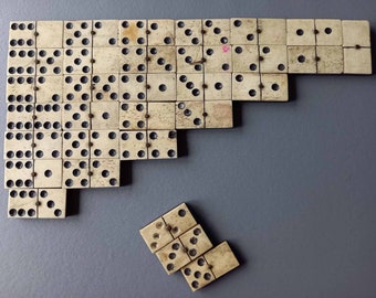 Antique Dominoes Bone - Etsy