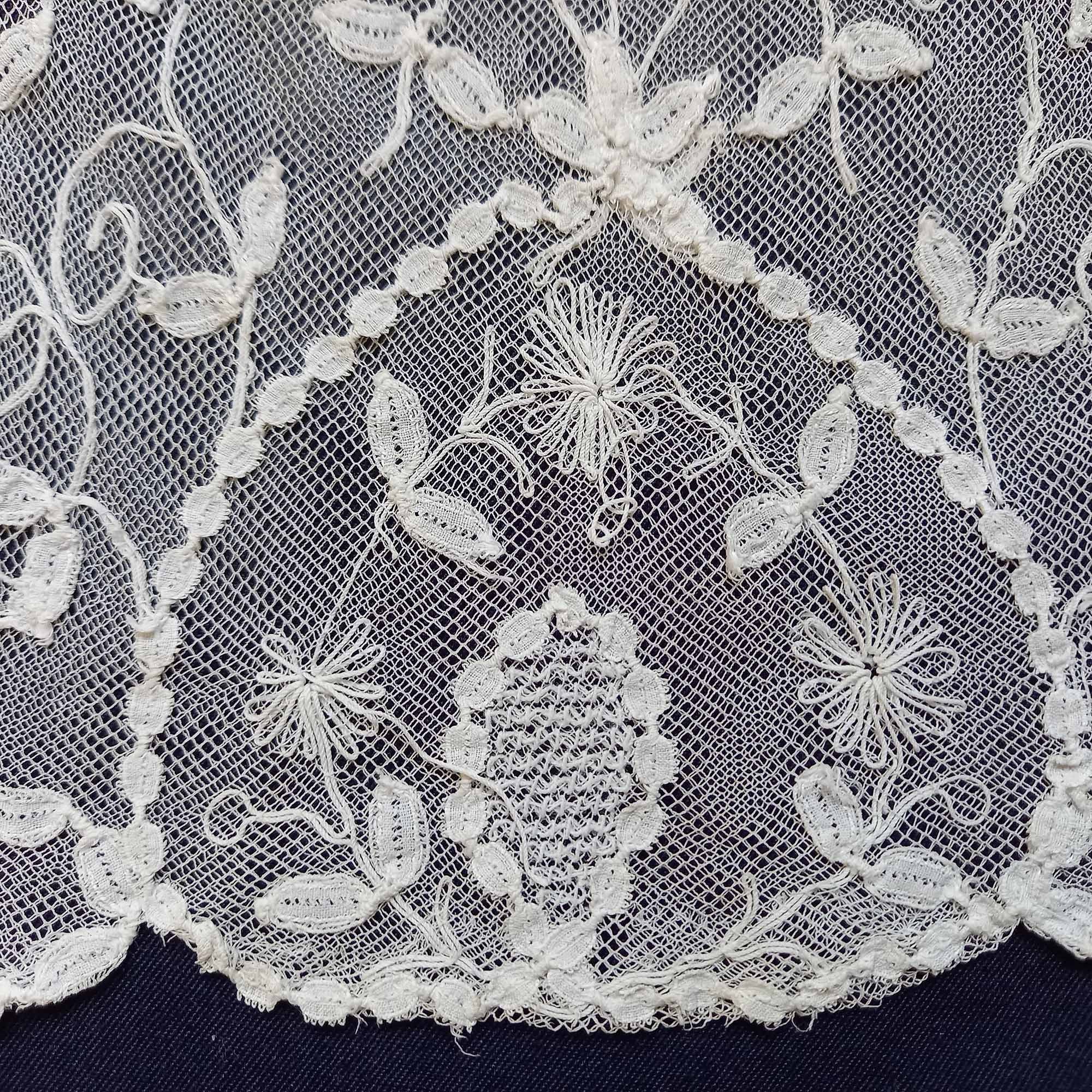 Victorian Hand Embroidered Lace Insert-embroidered Lace-needle Lace ...