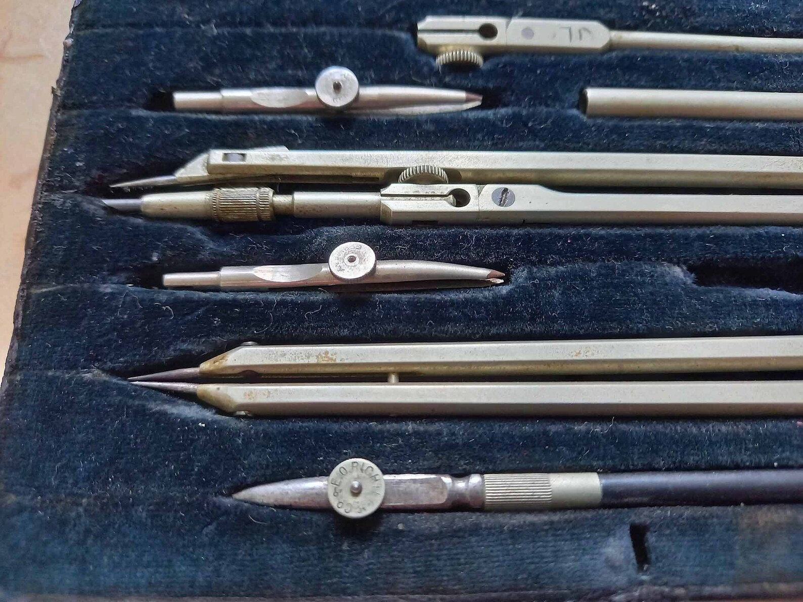 Antique-e.o. Richter-technical Drawing Compass Set-1920's - Etsy