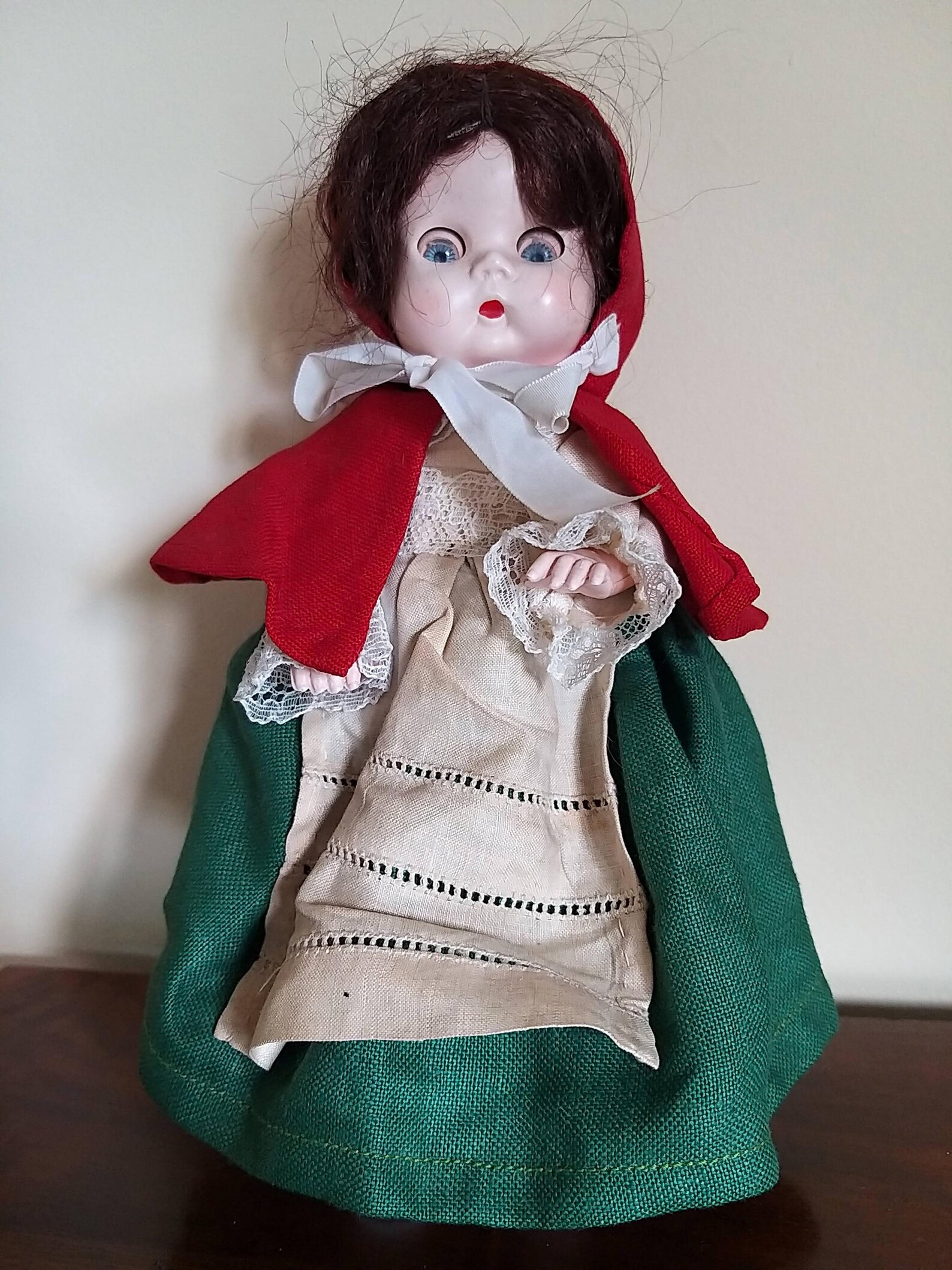 1950s Hard Plastic Miss Rosebud Doll Red Riding Hood Outfit Cinderella ...