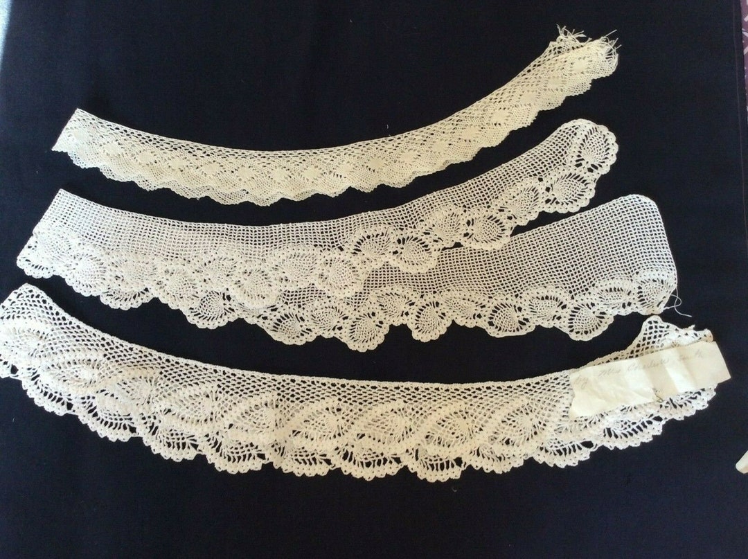 Antique Handmade Lace Trims-lace Bundle-sewing-costume Design (lot #1 ...
