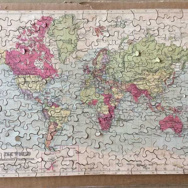 Antique Map Puzzles - Etsy
