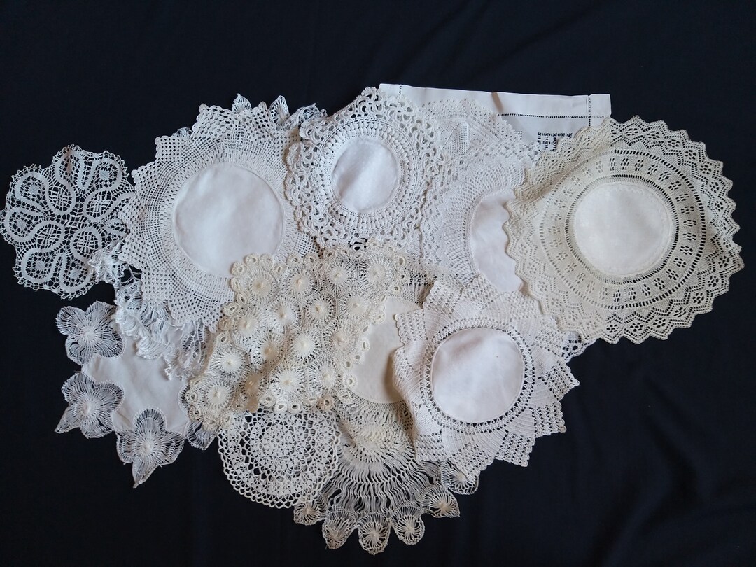 Antique vintage Handmade Lace Doilies-table Mats-lot doilies - Etsy