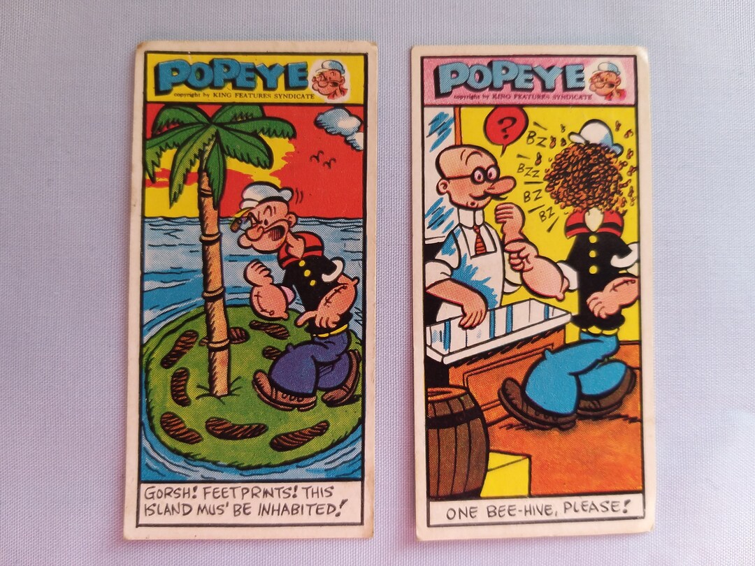 Primrose Sweet Cigarette Cards-popeye-1960s-no 19-no 39 -3rd Series - Etsy