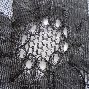 Victorian Black Lace Wrap-stole- Hand Embroidery-levers Mill-19th ...