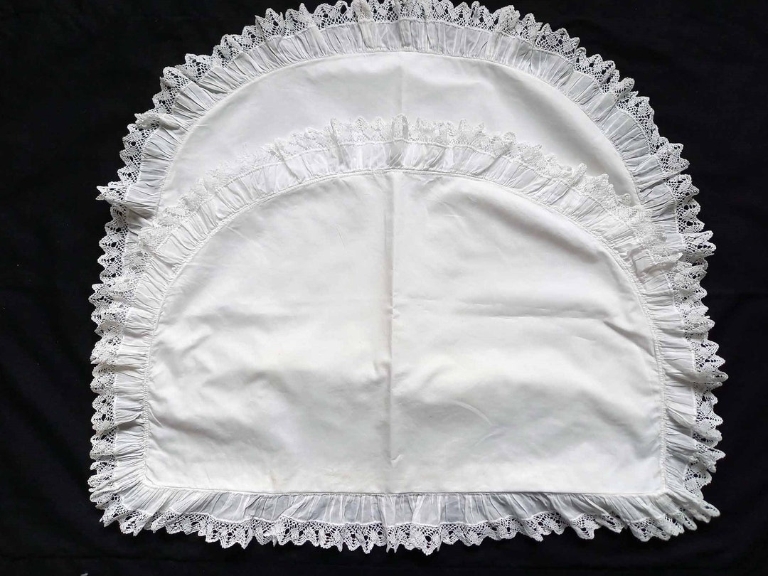 Edwardian Boudoir Cushion Covers-lace Edge-original-authentic-hand Made ...