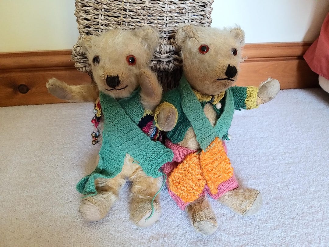 Antique Bears-chiltern Twin Teddy Bears - Etsy