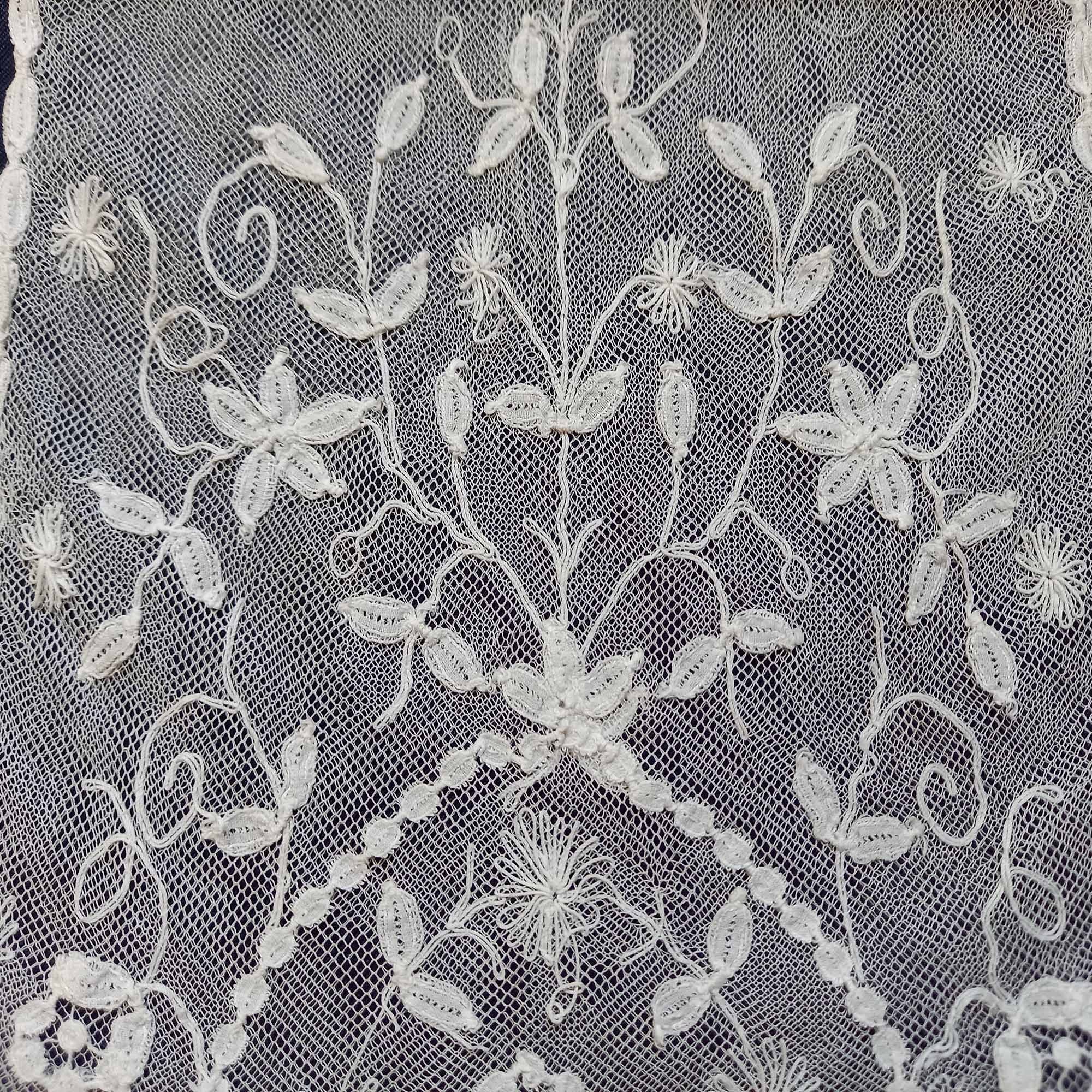 Victorian Hand Embroidered Lace Insert-embroidered Lace-needle Lace ...