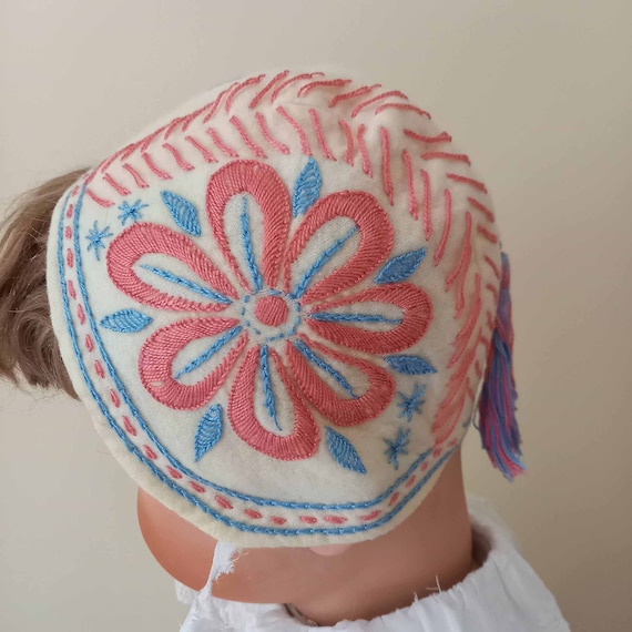 Vintage French-Breton Baby Bonnet-Traditional Design-… - Gem