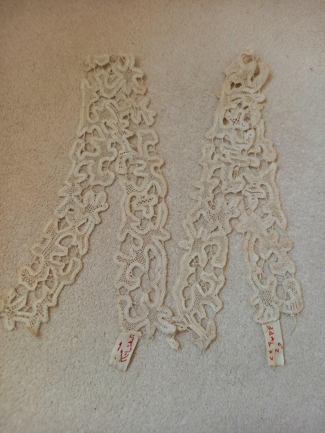 Antique Lace Lappets or Needlepoint Lace-hand Made-1700s - Etsy