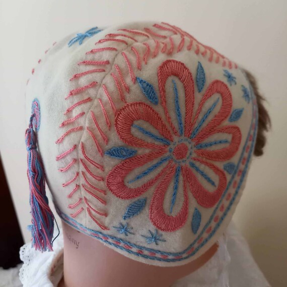 Vintage French-Breton Baby Bonnet-Traditional Design-… - Gem