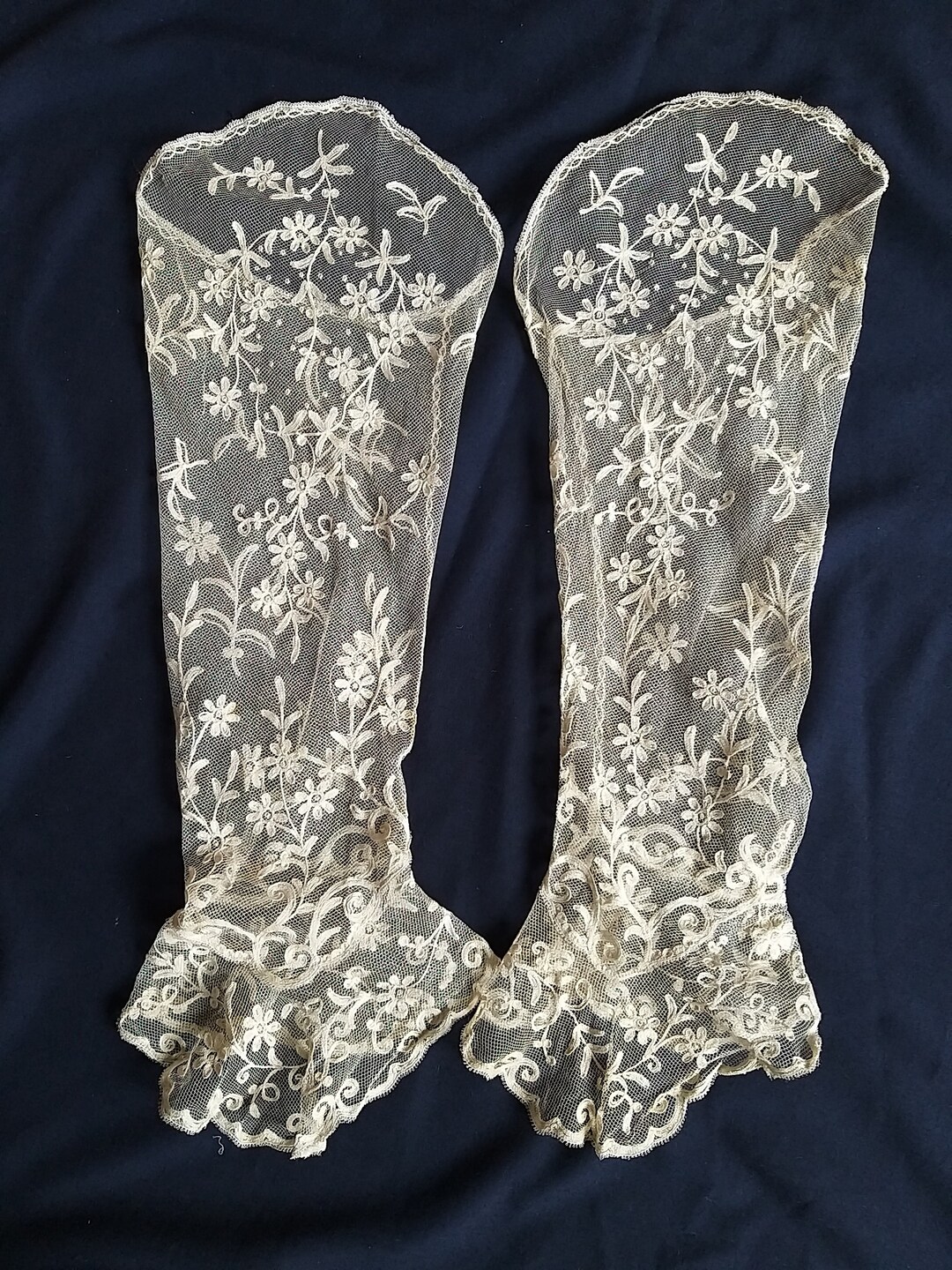 Victorian Tambour Lace Oversleeves-wedding Sleeves-1800s - Etsy
