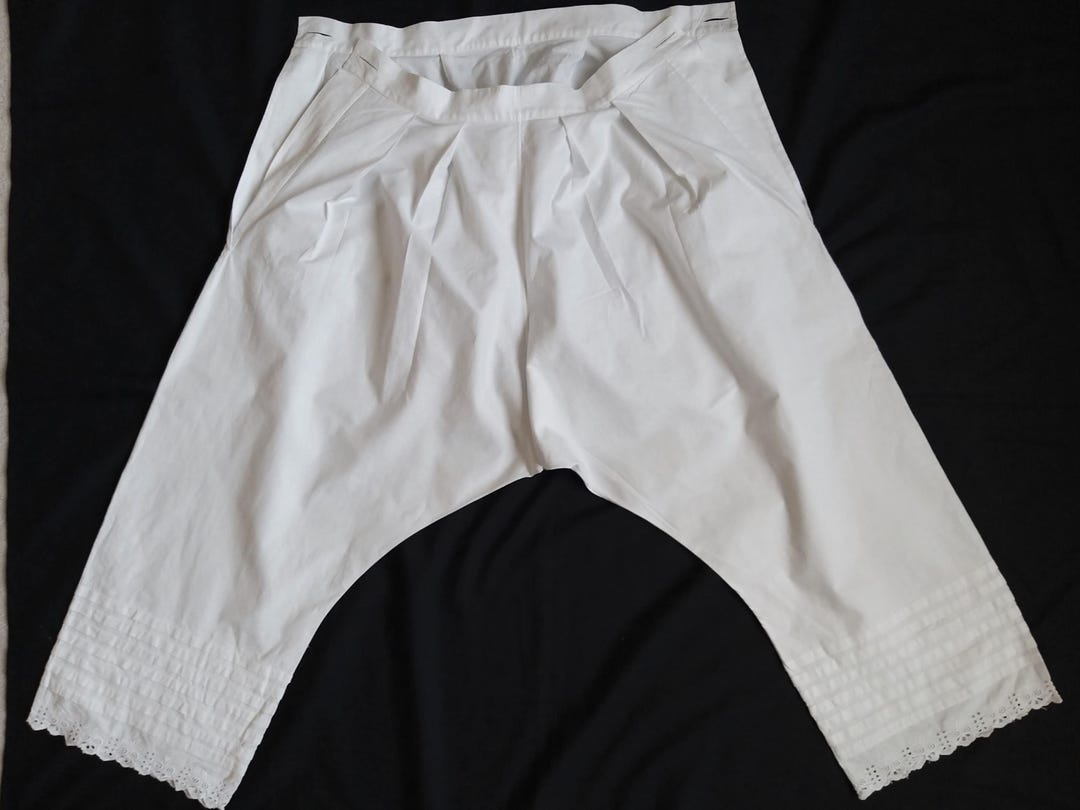 Antique Victorian Handmade Drawers-knickers-1880s-broderie Anglais and ...