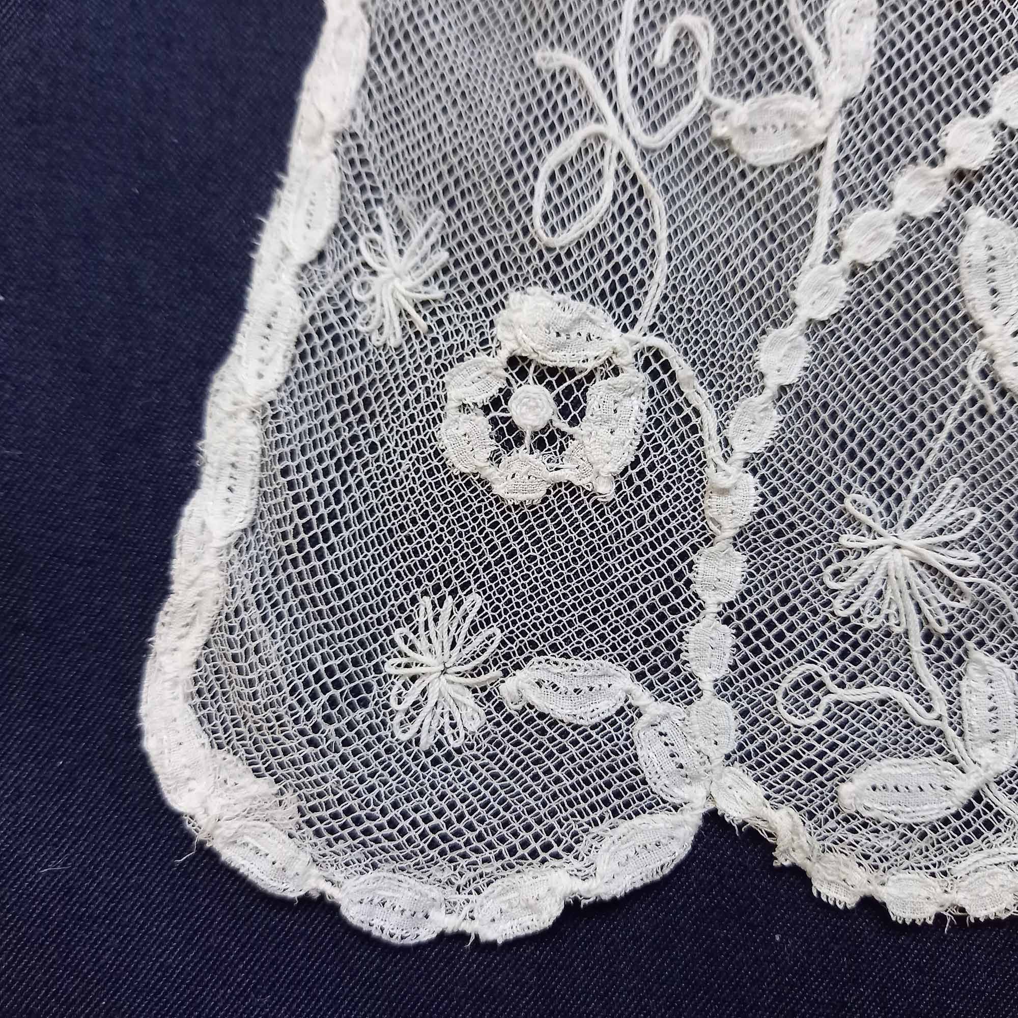 Victorian Hand Embroidered Lace Insert-embroidered Lace-needle Lace ...