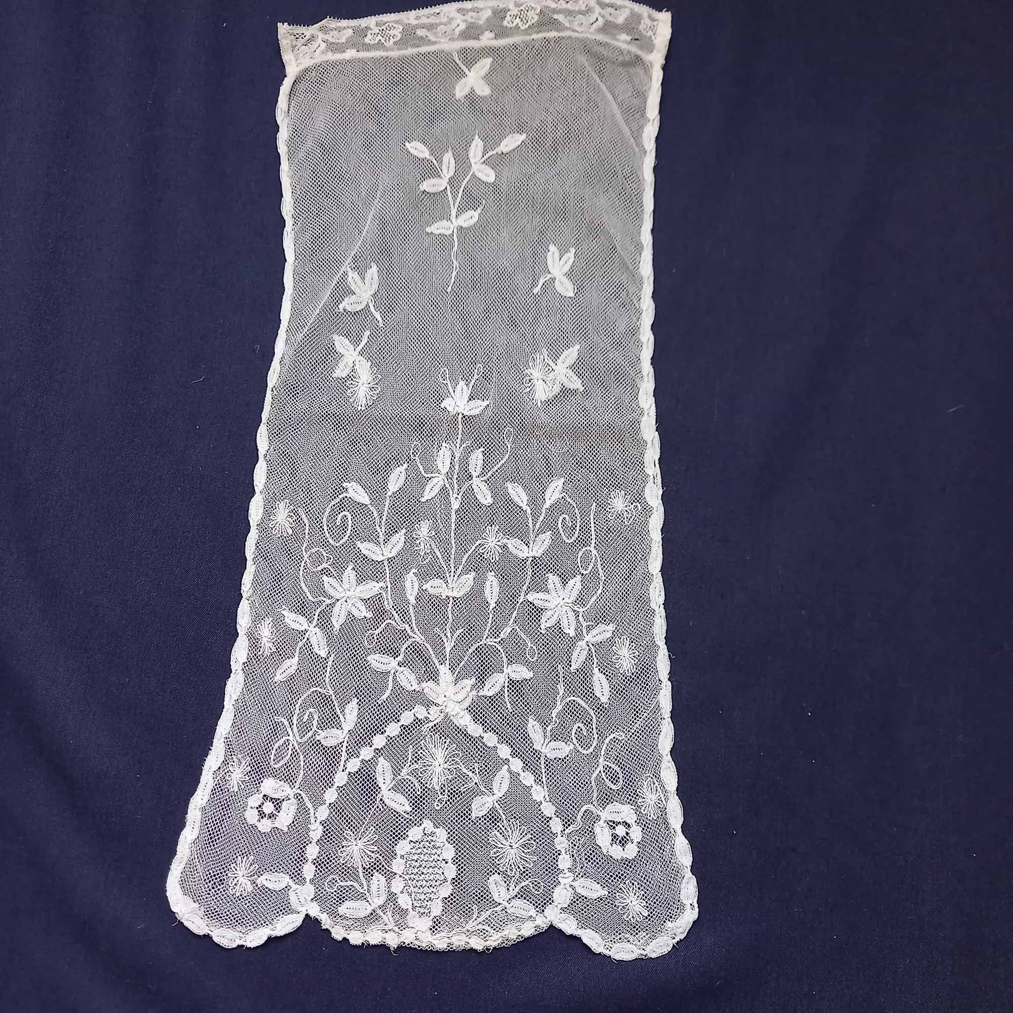 Victorian Hand Embroidered Lace Insert-embroidered Lace-needle Lace ...