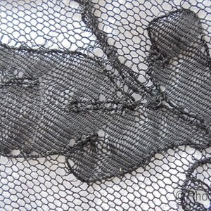 Victorian Black Lace Wrap-stole- Hand Embroidery-levers Mill-19th ...