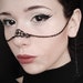 Nose Chain akasha Filigree Face Jewelry Gothic Mask, Goth Valentines ...