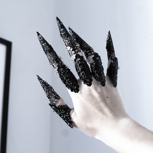 Gothic Claw Rings, Full Finger Claws Midi Ring "stokksnes" Vampire ...