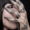 Black Hand Armor Jewelry eleine Claw Rings Gothic Gift Ideas, Goth ...
