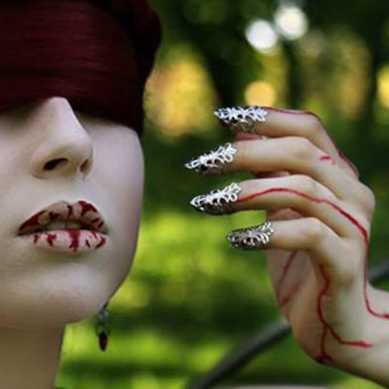 Metal Finger Nails - Etsy
