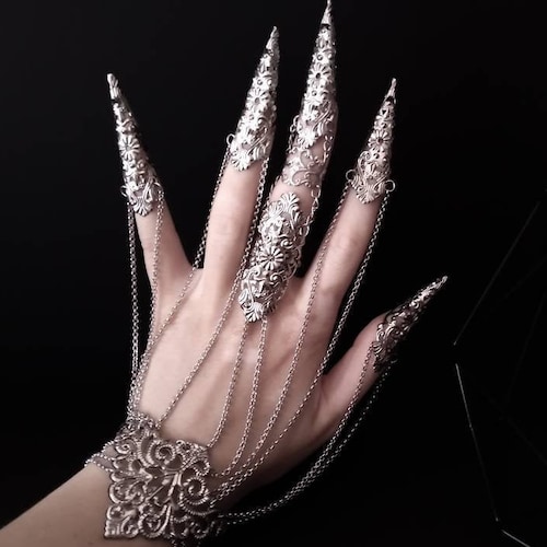 Full Hand Claws ophelia Gothic Jewelry Gift Finger - Etsy