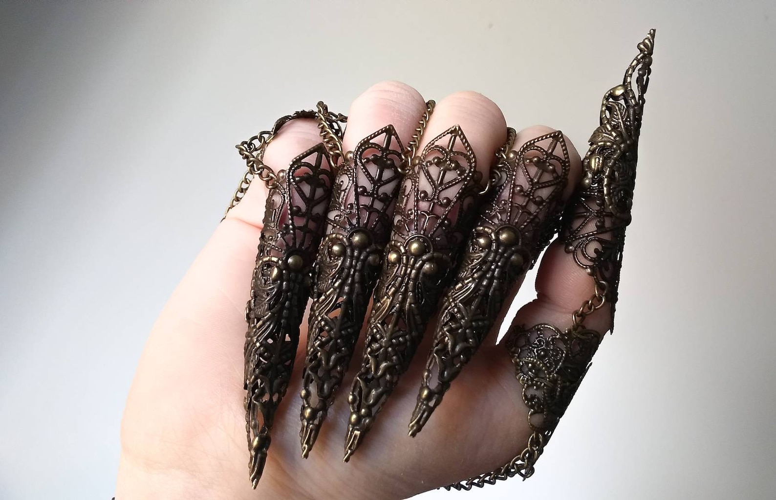 Hand Finger Claws Metal Glove diablo Hand Armor - Etsy