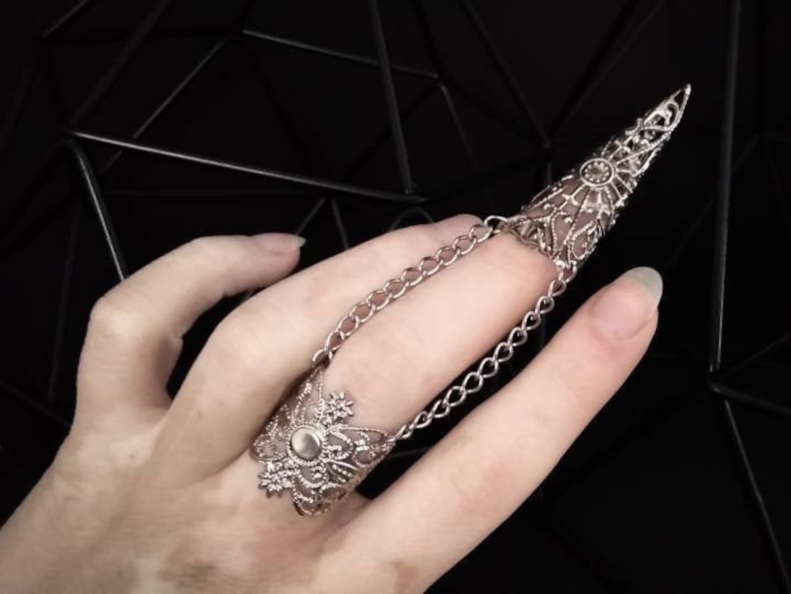 Hand Armor Finger Claws Goth Halloween Gift Claw Rings | Etsy