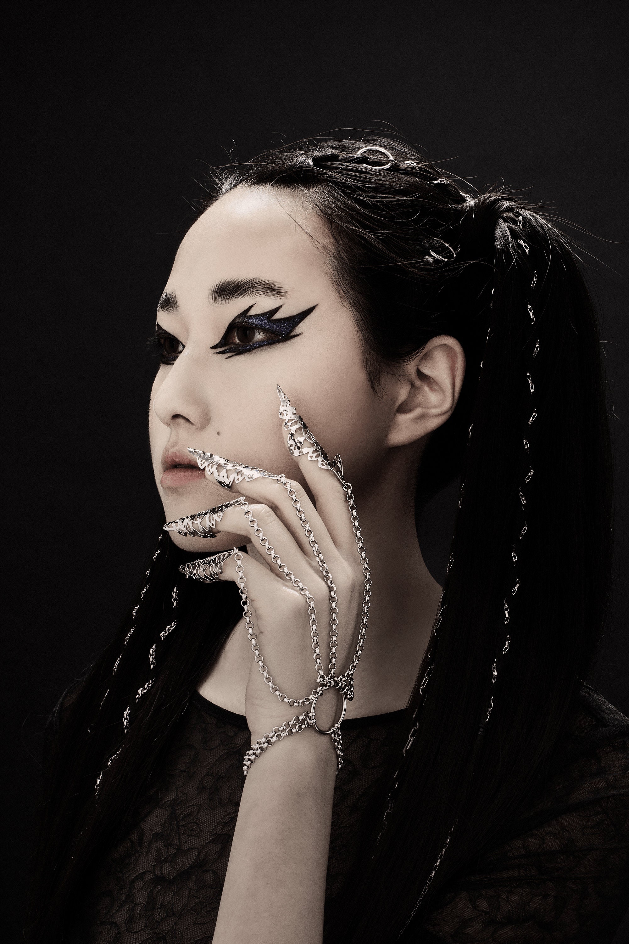 Full Hand Armor With Claws ciri Finger Claws Goth | Etsy