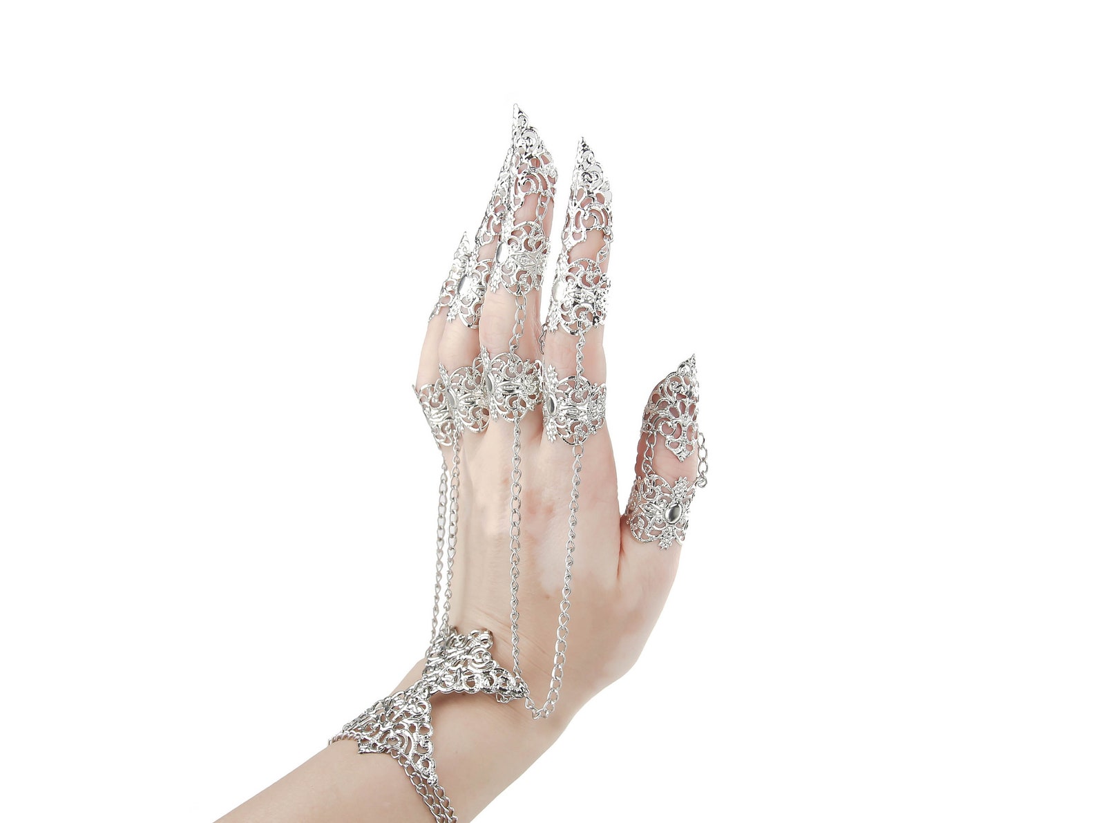 Full Hand Claws "ophelia" Gothic Jewelry Gift Finger Claw - Goth ...