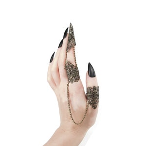 Double Ring Full Finger Ring Halloween Claw Rings "sigit" Victorian ...