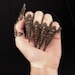 Full Hand Armour "alik" Gothic Finger Claws - Dark Nail - Dark Jewelry ...