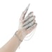 Full Hand Armor "maya" Claw Rings Gothic Nail Claws Halloween Ring Set ...