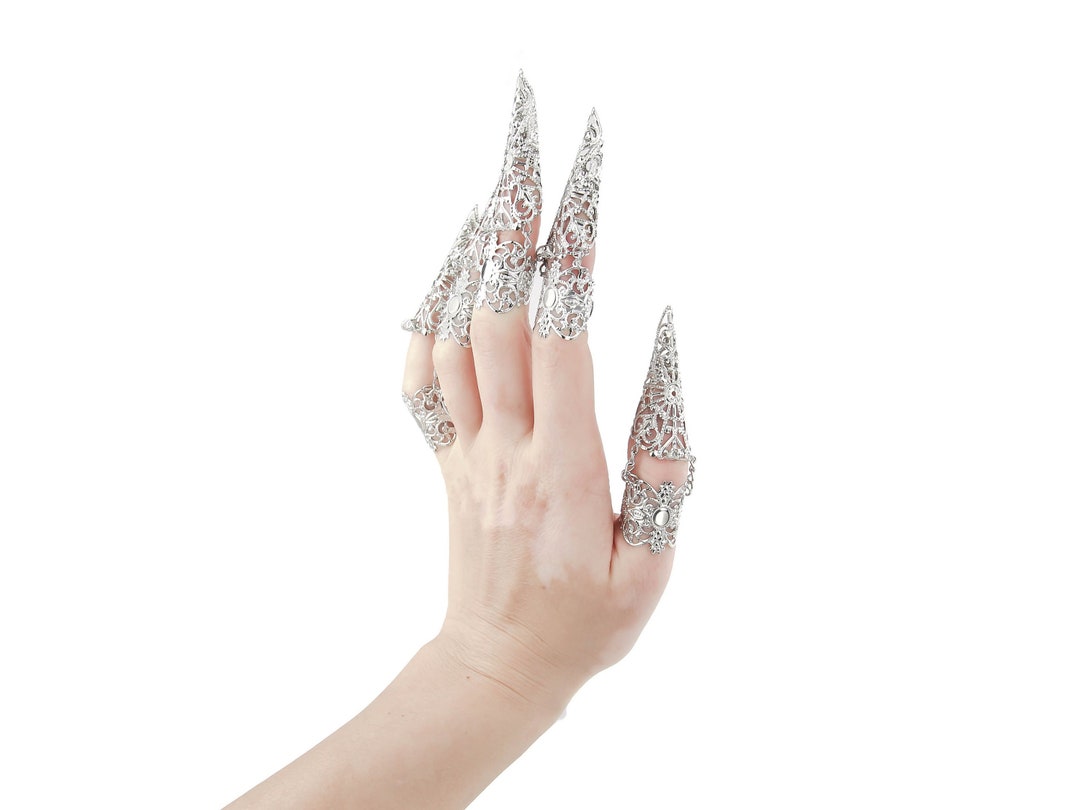 Nail Finger Claws "syl" Halloween Midi Ring Drag Queen Accessory Creepy ...